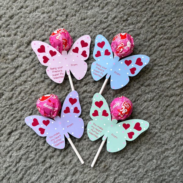 Butterfly Valentine - Etsy