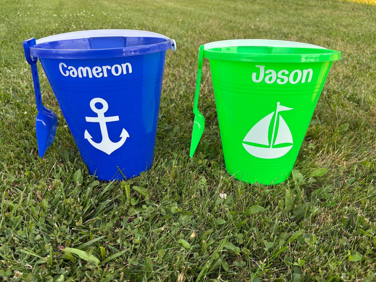 Personalized Sand Bucket With Shovel, Beach Toys, Summer Fun, Party ...