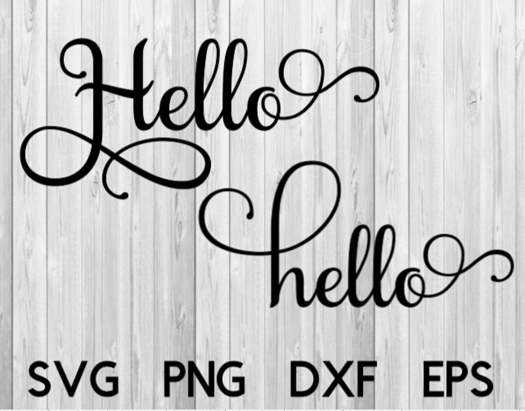 Hello SVG - Etsy