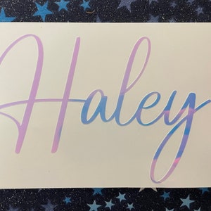 Custom Name Vinyl Decal, Personalized Name, Car Decal, Laptop, Tumbler ...