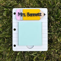 Teacher Appreciation Gift, Sticky Note Holder, Teacher Desk Decor, Gift ...