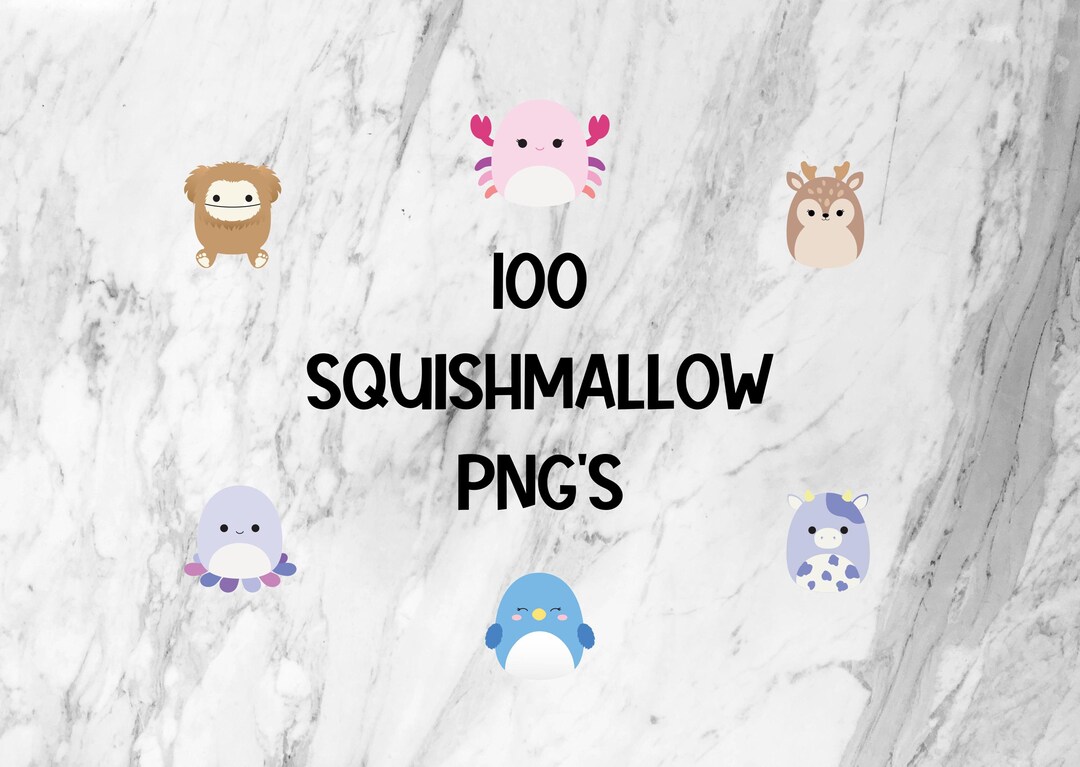 Squishmallows PNG Bundle - 100 Downloadable Transparent Background ...