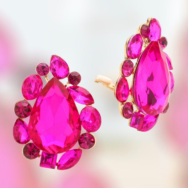 Hot Pink Earrings - Etsy