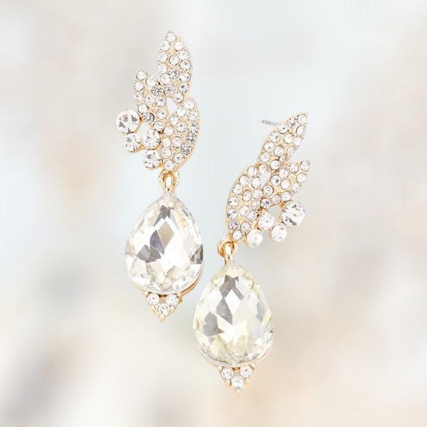 Prom Gold Earrings - Etsy