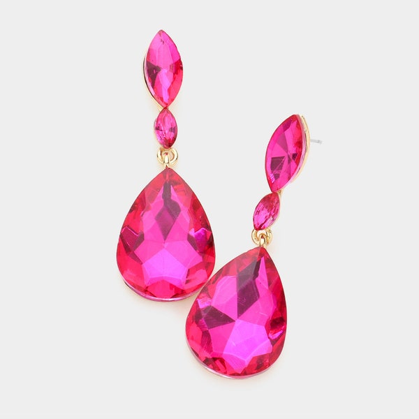 Pink Earrings - Etsy