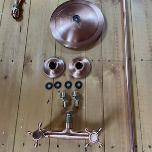 Copper Mixer Shower Kit - Etsy