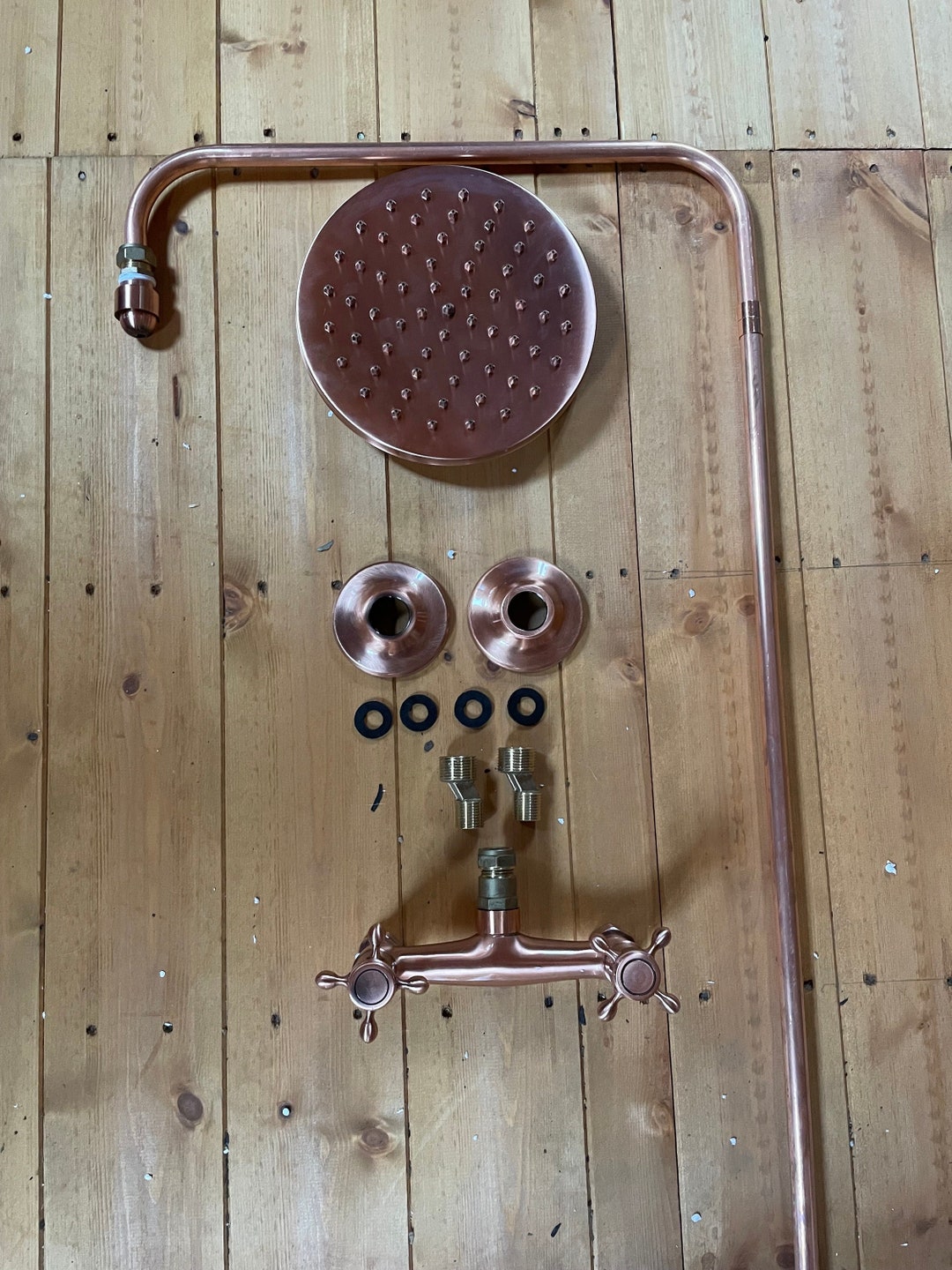 Copper Mixer Shower Kit - Etsy