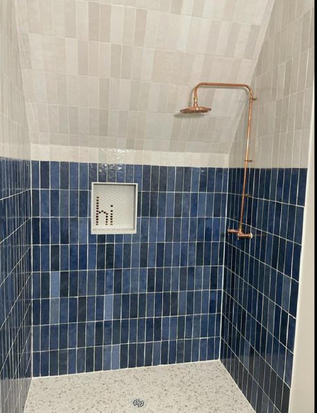 Copper Thermostatic Wall Mixer| Outdoor Shower Set| Rainfall Shower ...