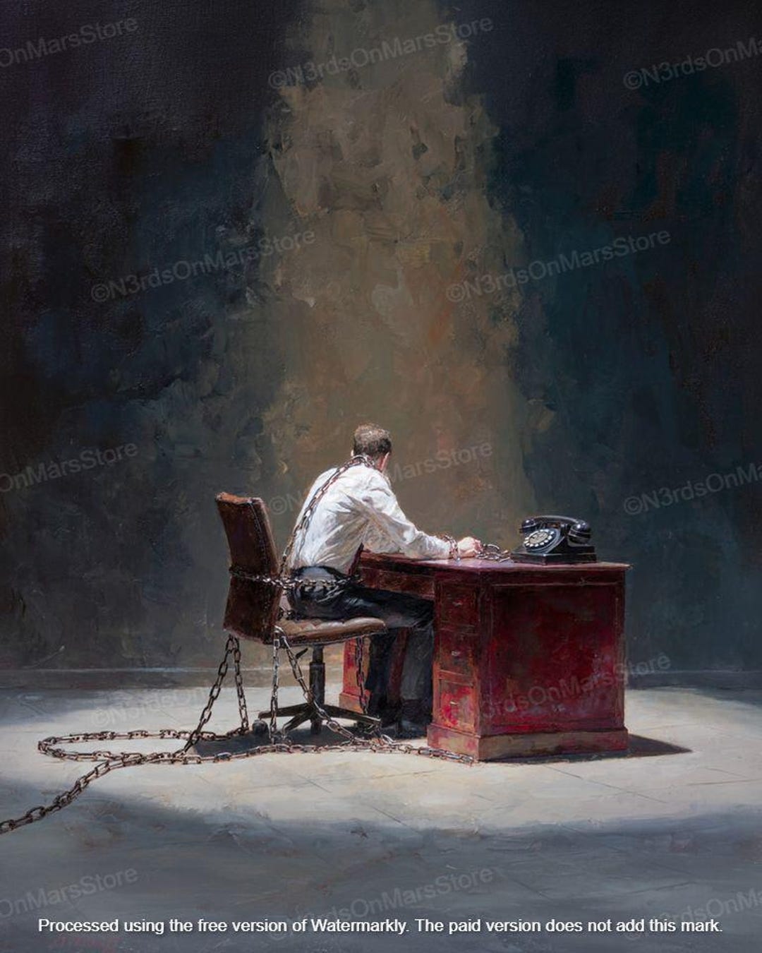 Paper Cuts & Chains | Work Burnout | Lowbrow Art | Pop Surrealism ...