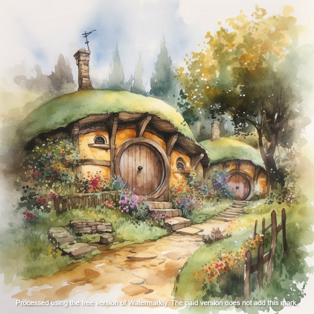 Bag End Art limited Edition the Hobbit Painting, Bag End Print, the ...