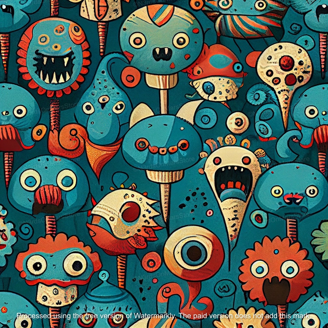 Pop Surrealism Wrapping Paper Birthday Lowbrow Low Brow - Etsy