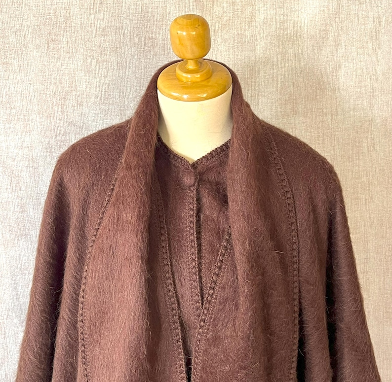 Alpaca Wool Poncho With Scarf – Peruvian Made Elegant Winter Cape - Etsy
