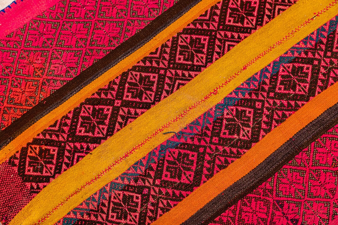 Peruvian Blanket - Frazada – Peru Rug - Sheep Wool Rug - Stripes Wool ...