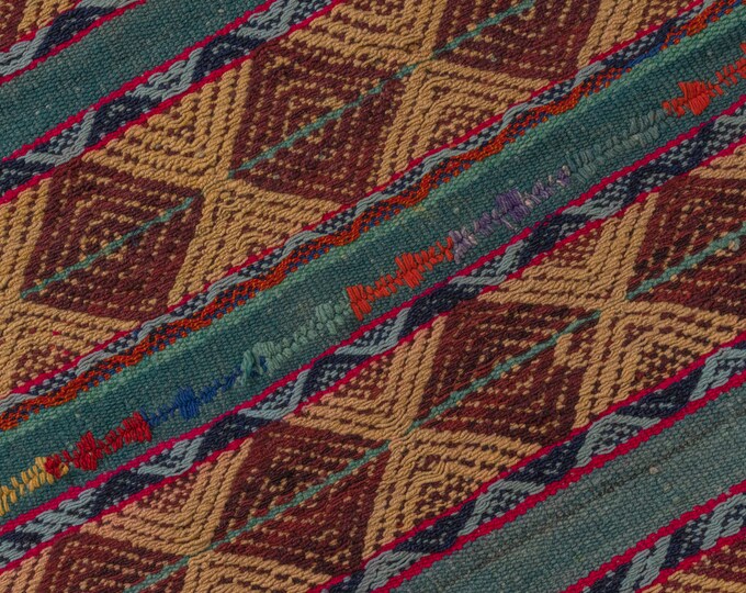 Authentic Peruvian Rug 5.41 Ft X 4.79 Ft - (5.4kg) - Sheep Wool Rug ...