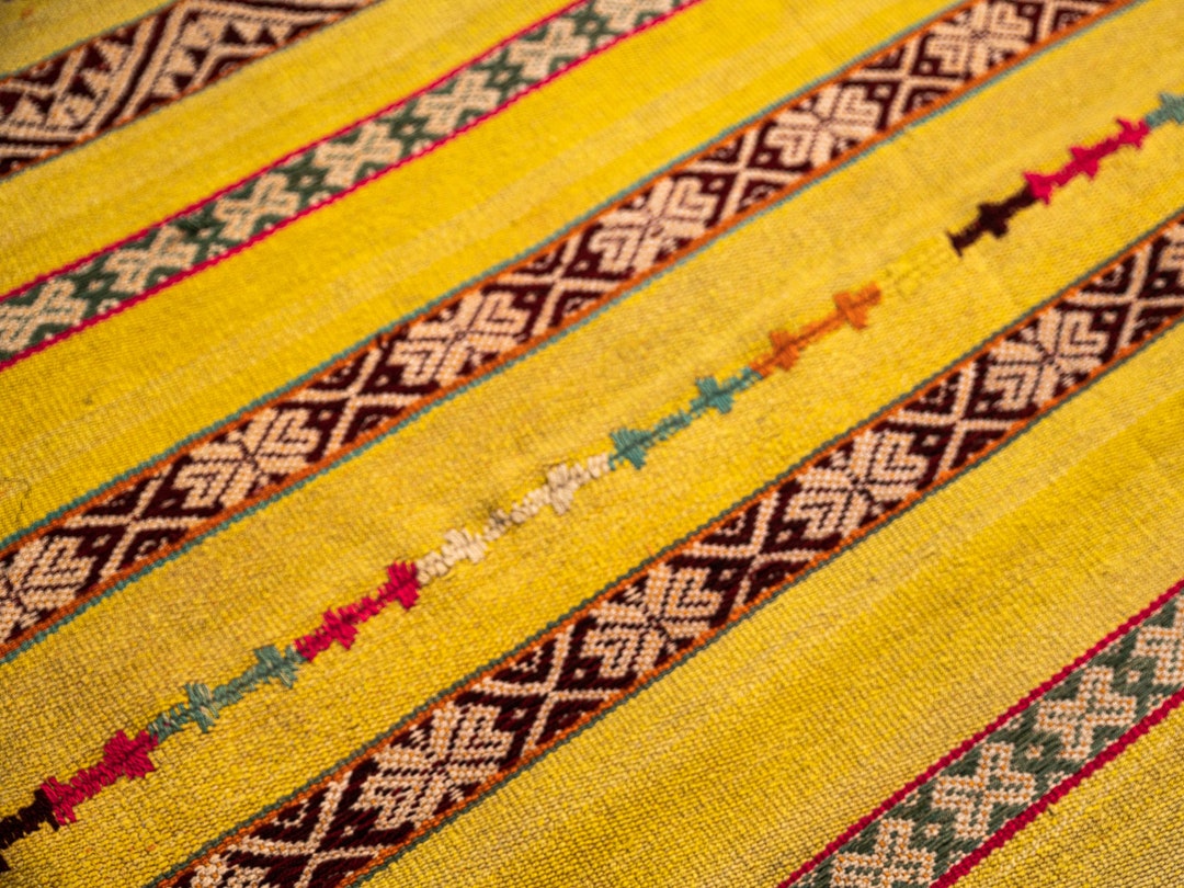 Peruvian Rug frazada Colorfull Blanket Tribals Wool Rug Handmade Hand ...