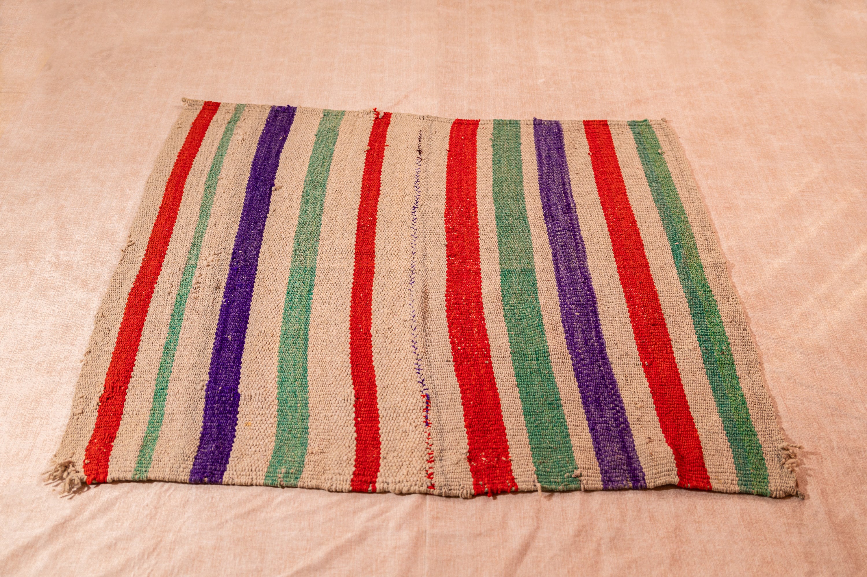 Authentic Peruvian Rug Frazada Peru Blanket Stripes Wool - Etsy