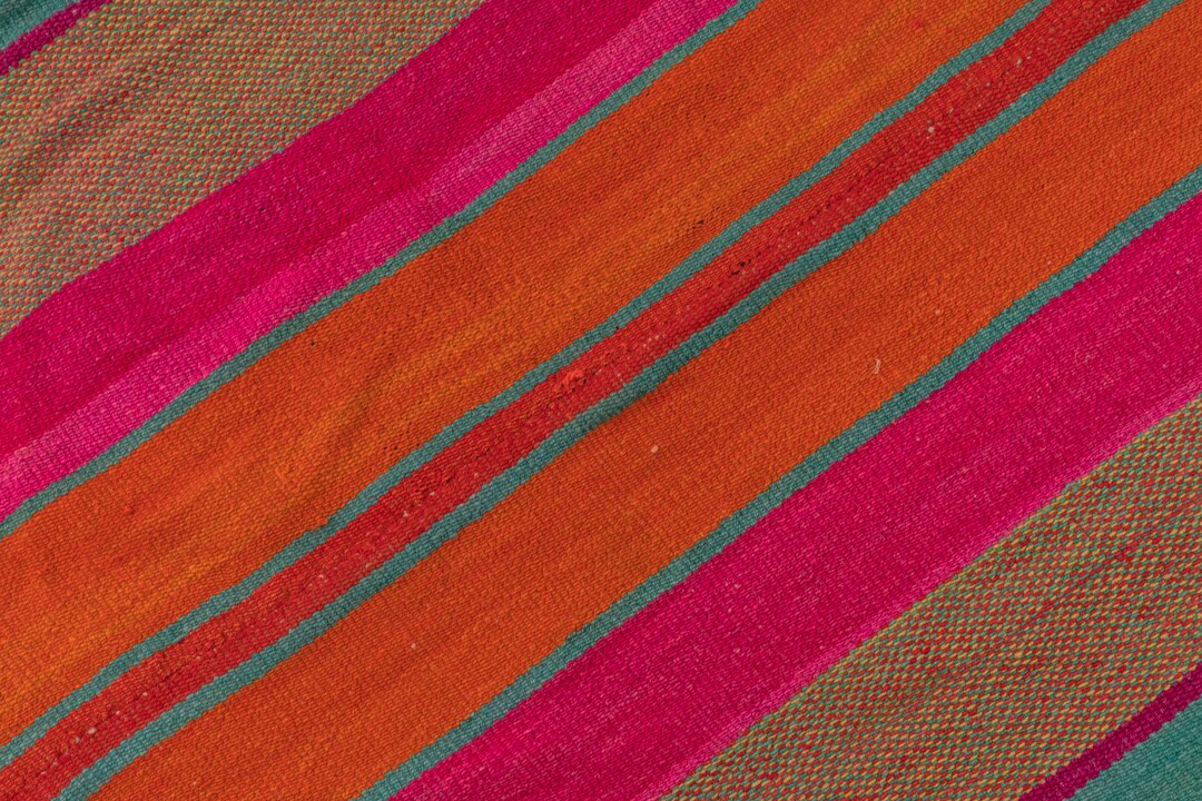 Authentic Peruvian Rug 4.92 Ft X 5.12 Ft - (3.92kg) - Sheep Wool Rug ...