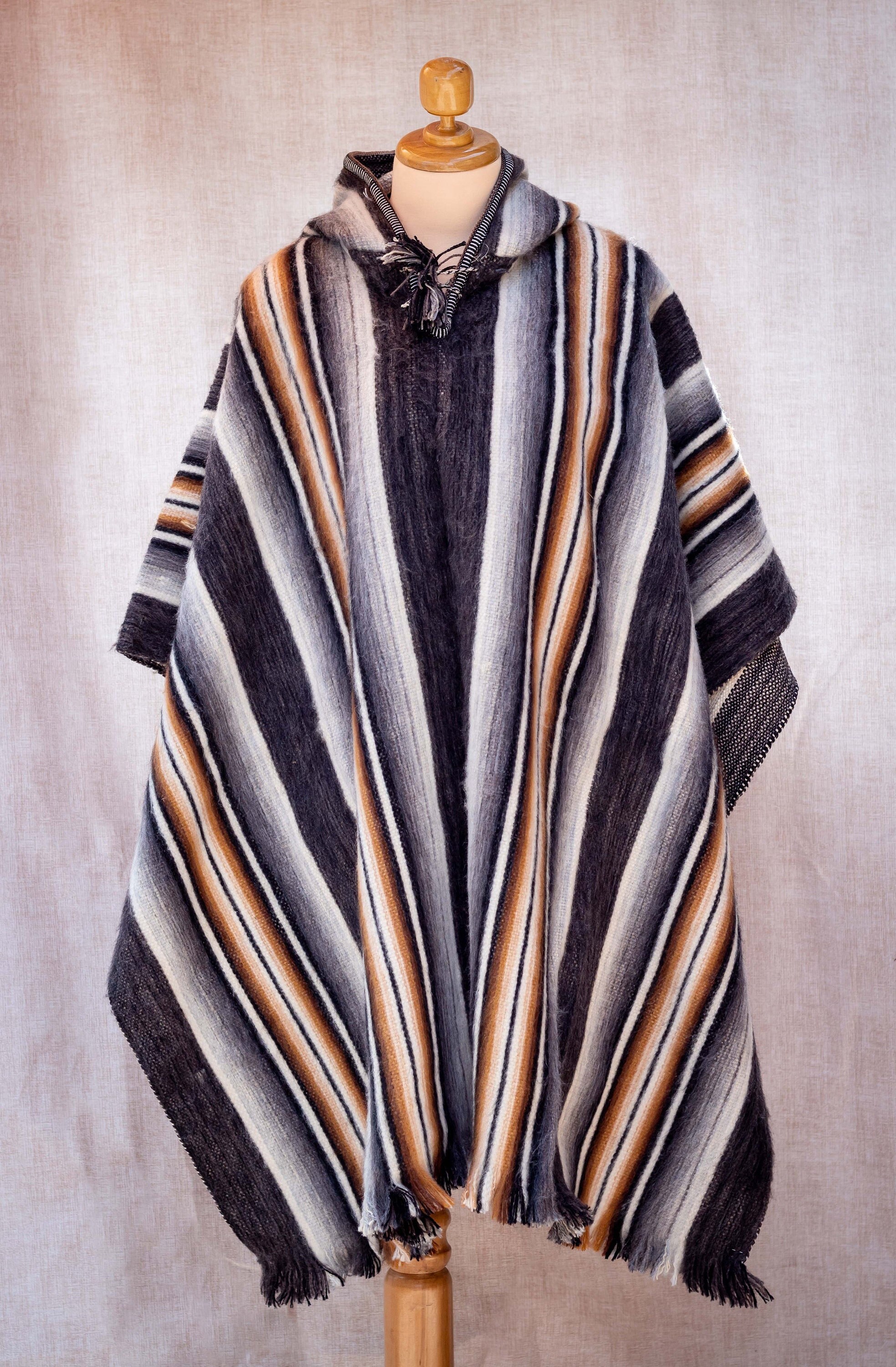 Poncho With Hood / UNISEX Poncho / Alpaca Poncho / Ethnic Poncho ...