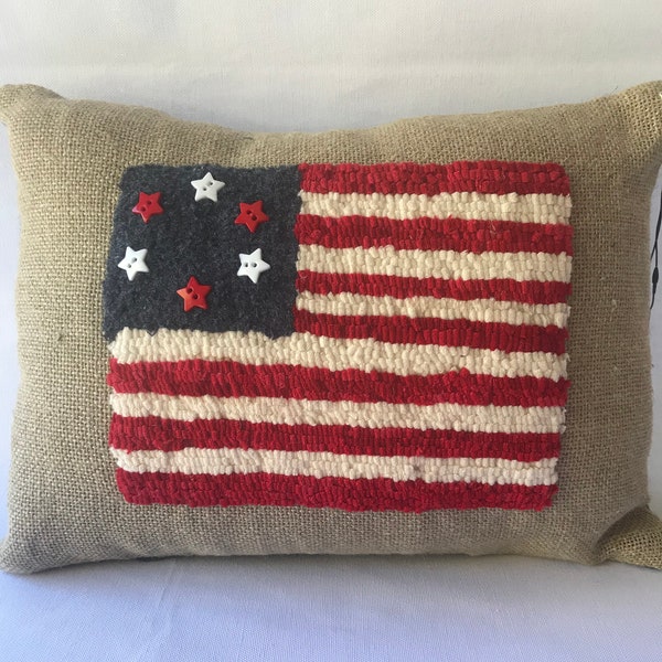 American Flag Throw Pillow - Etsy