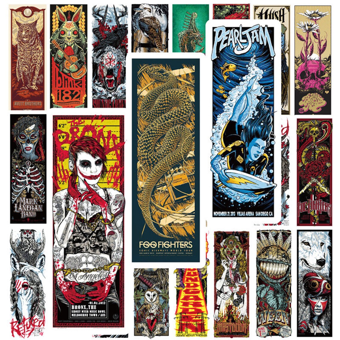 Goth Stickers 30 PCS Colorful Gothic Punk Vinyl Decal | Etsy