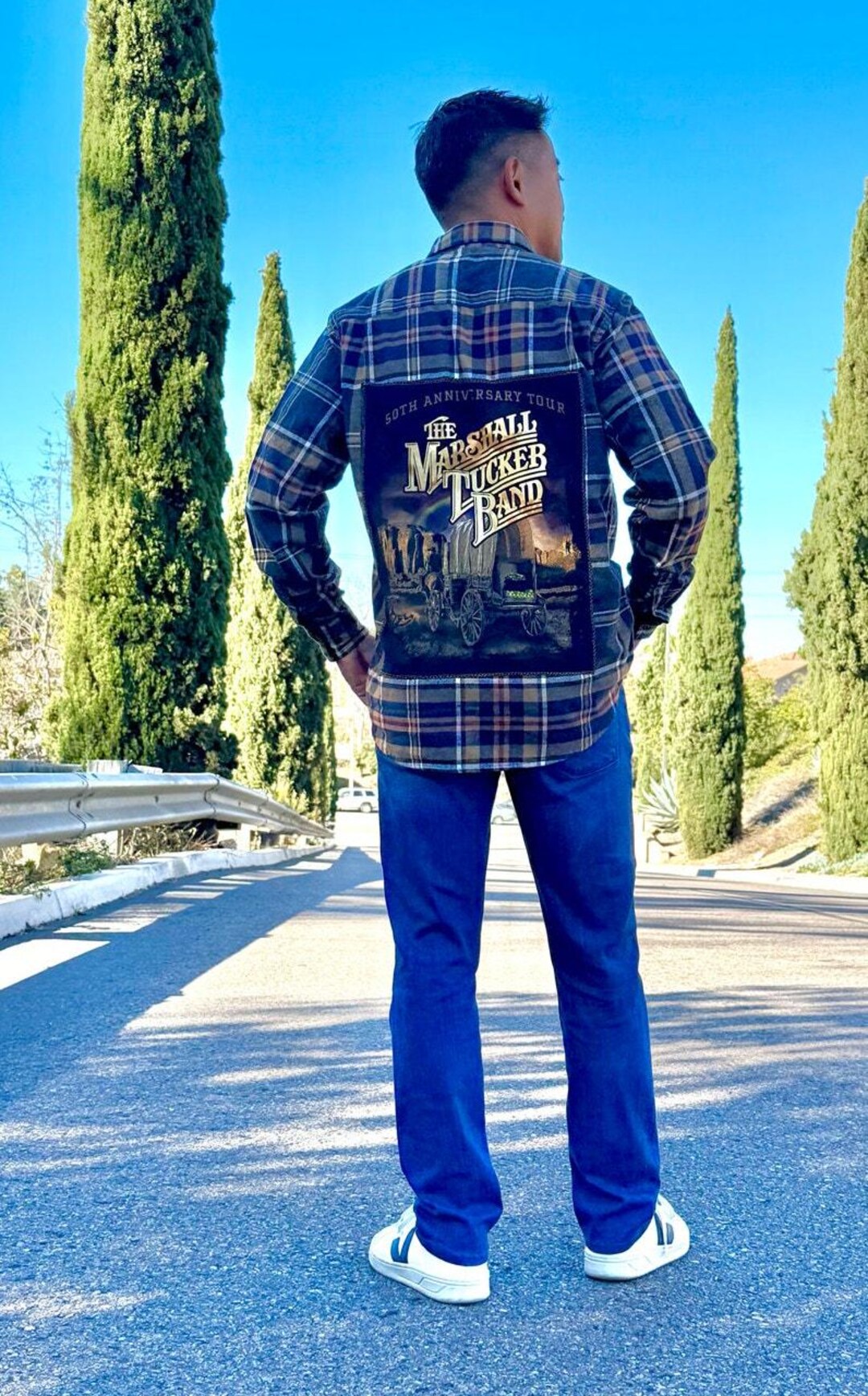 The MARSHALL TUCKER BAND 70s 80s Upcycled Flannel Shirt Retro Vintage ...