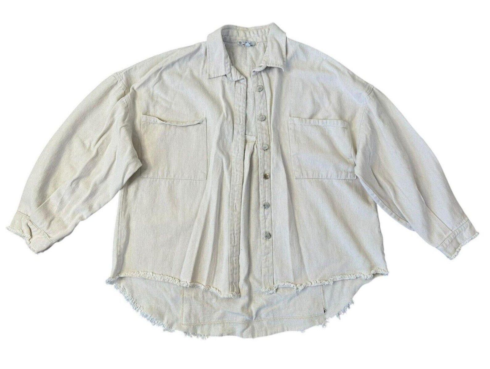 DEF LEPPARD Denim Fringe Jacket 1980s Punk Rock Band Upcycled Oversized ...