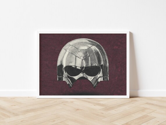 Peacemaker Helmet DC Vintage Comic Look A3/A4 Unframed | Etsy