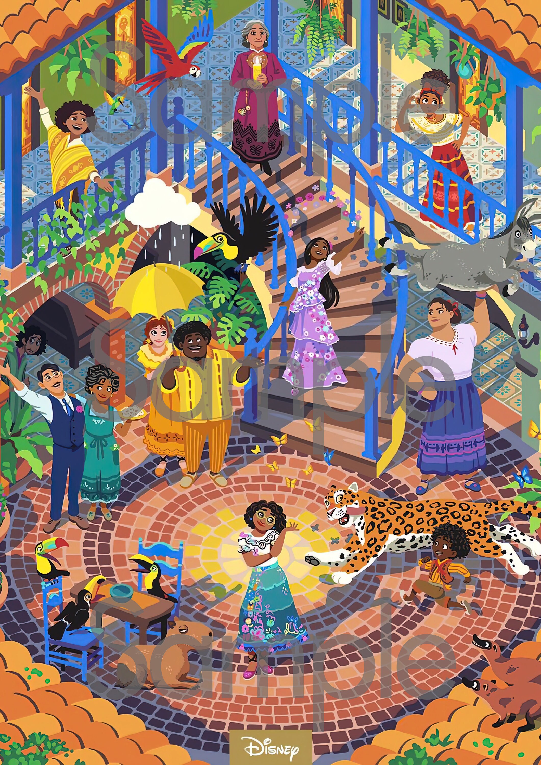 Familia Madrigal Encanto Casita A3/A4 Unframed Print - Etsy Norway