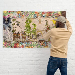 Midsommar Mural - Flag - Tapestry - Wall Hanging 150cm X 95cm - Etsy