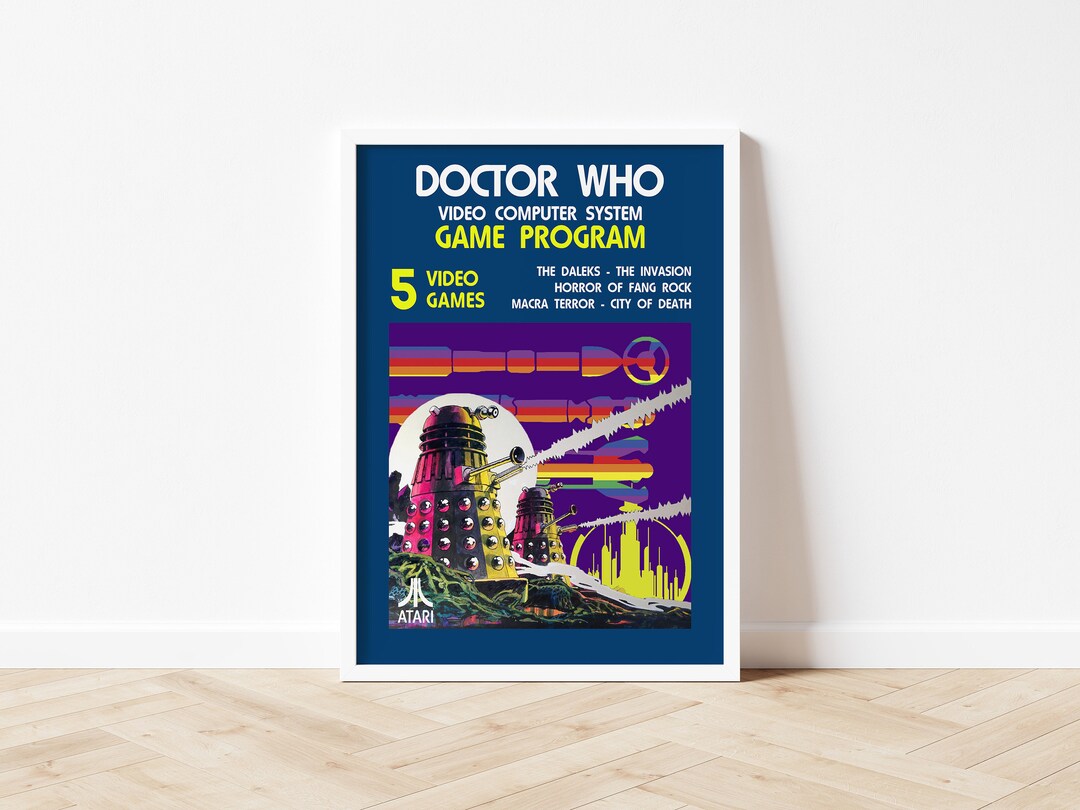 Retro Gaming Doctor Who Game Homage A3/a4/7x5 Unframed Print - Etsy