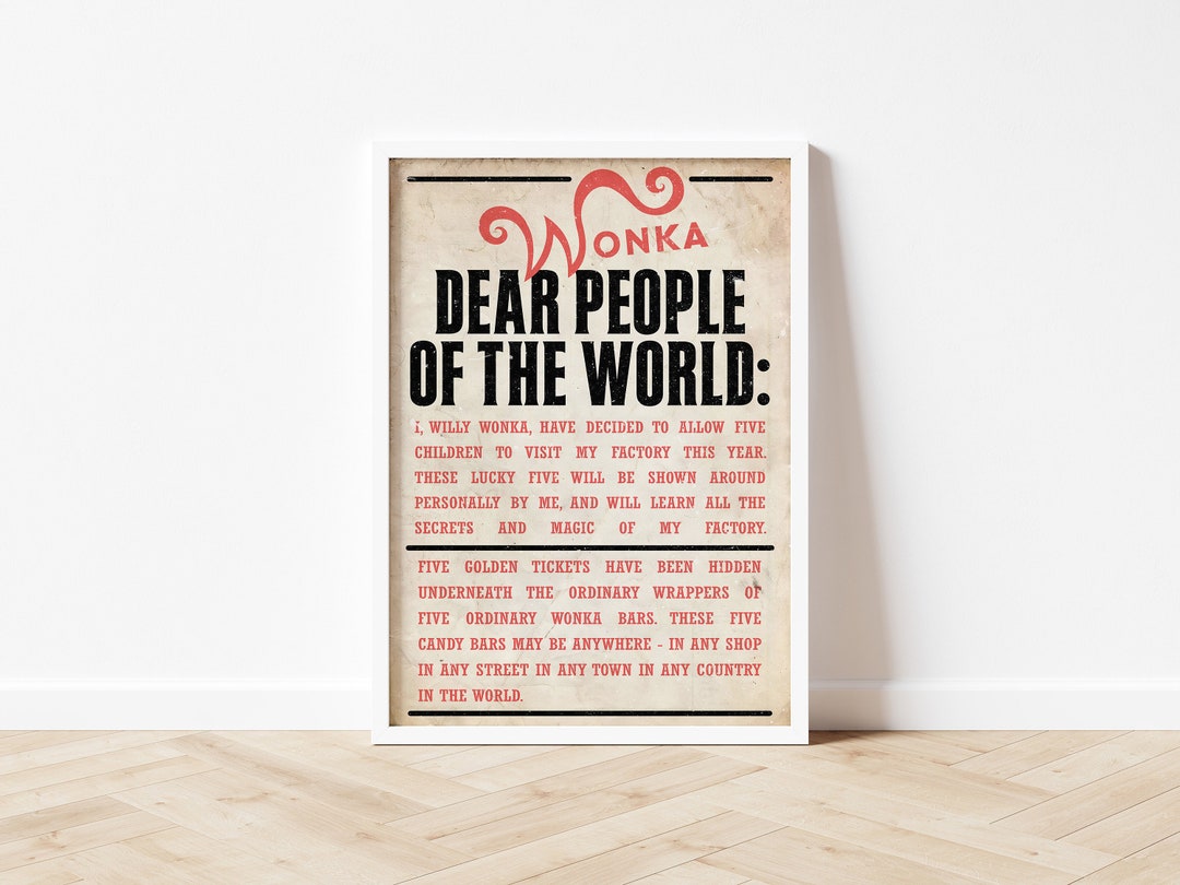 Charlie and the Chocolate Factory Willy Wonka Poster Tim Burton Home ...