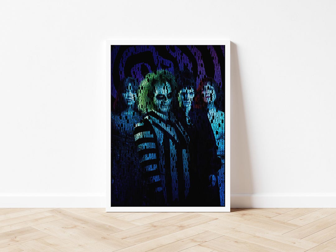 Ghostly - Song Lyrics - Tim Burton - Home Decor - Gifts for Him - Gifts ...