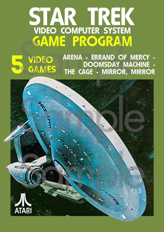 Star Trek Retro Atari 2600 Game A4 Print | Etsy