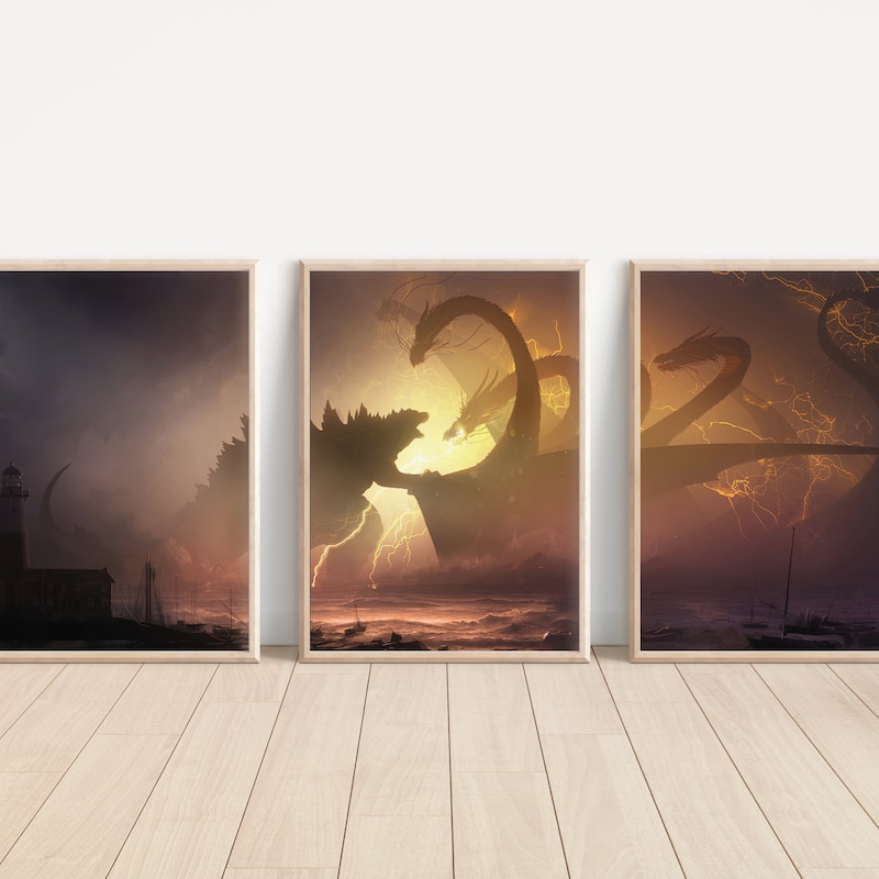 Ghidorah X Godzilla - Etsy