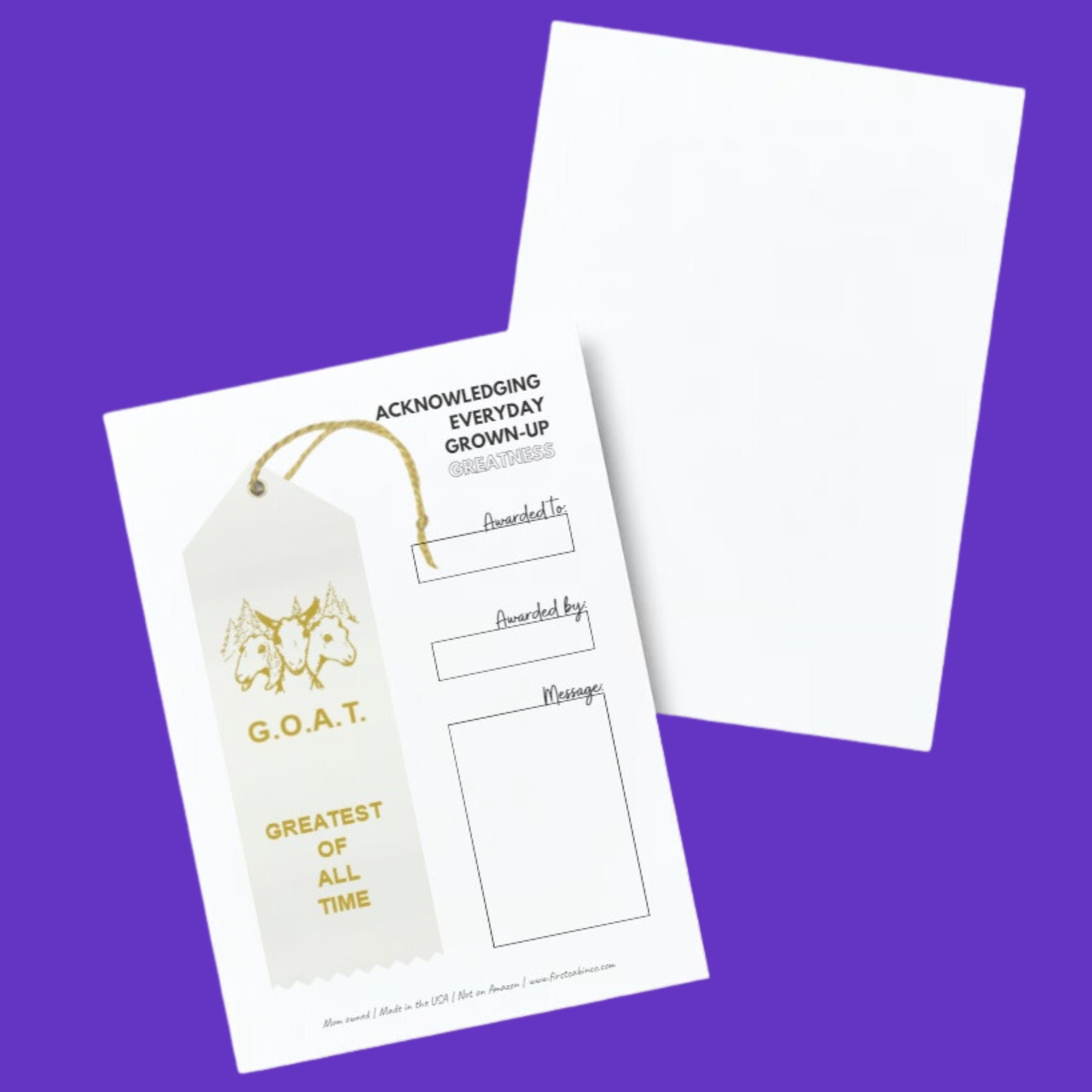 G.o.a.t.greatest of All Time Award Ribbon - Etsy