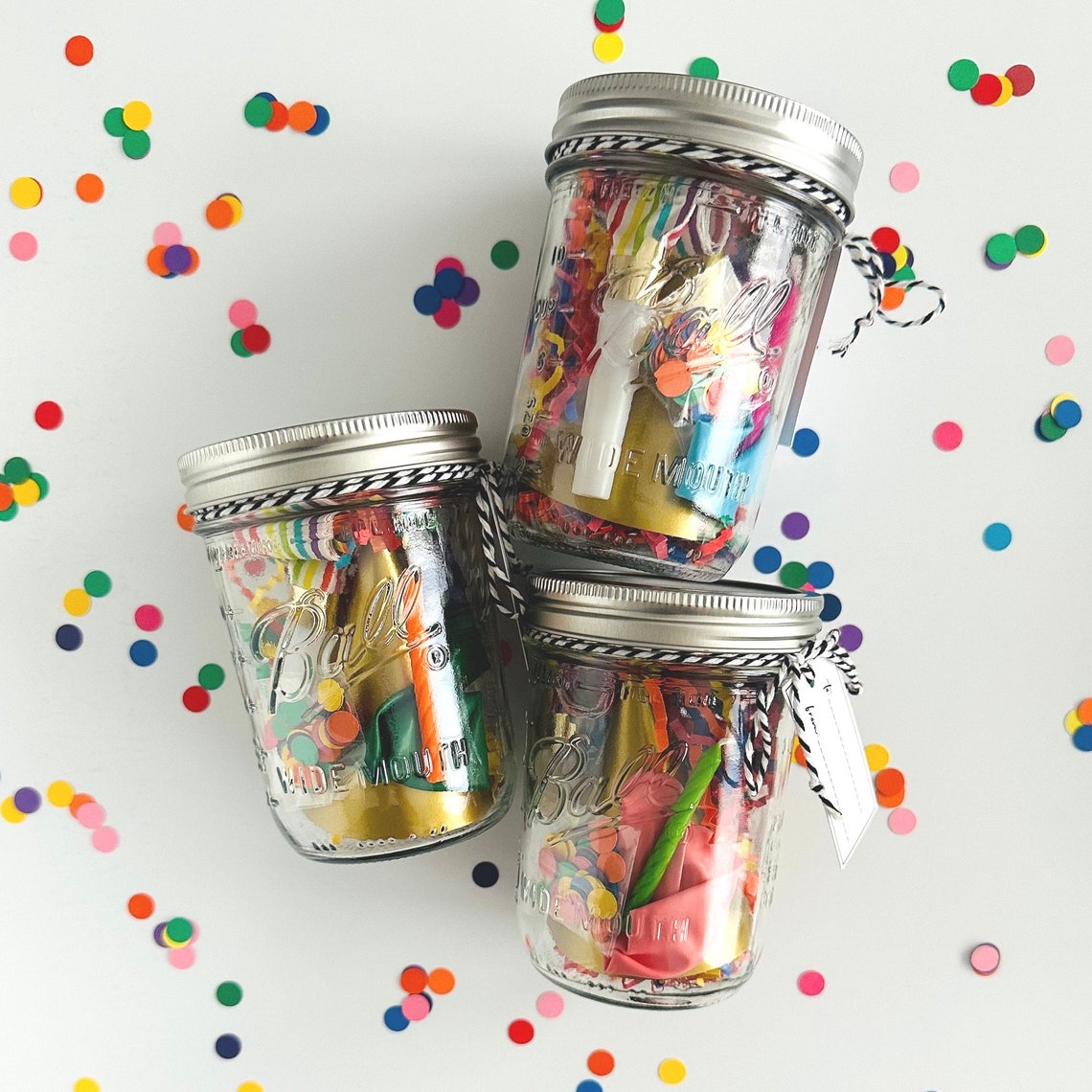 Birthday Celebration Kit: Party in a Jar With Mini Hat & Confetti - Etsy