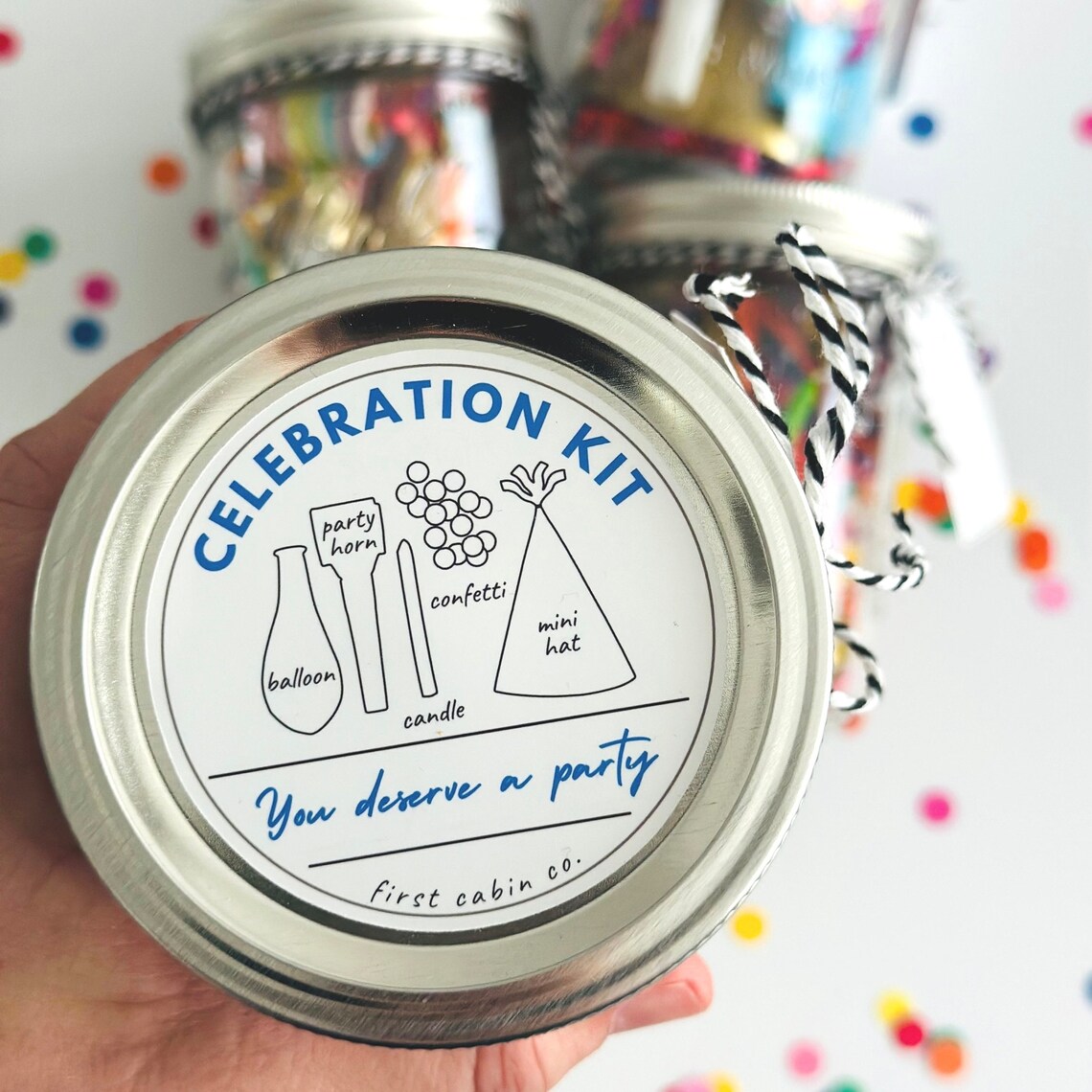 Birthday Celebration Kit: Party in a Jar With Mini Hat & Confetti - Etsy
