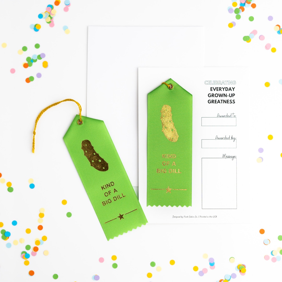 Funny Award Ribbon: Kind of a Big Dill - Congratulations Gift - Etsy