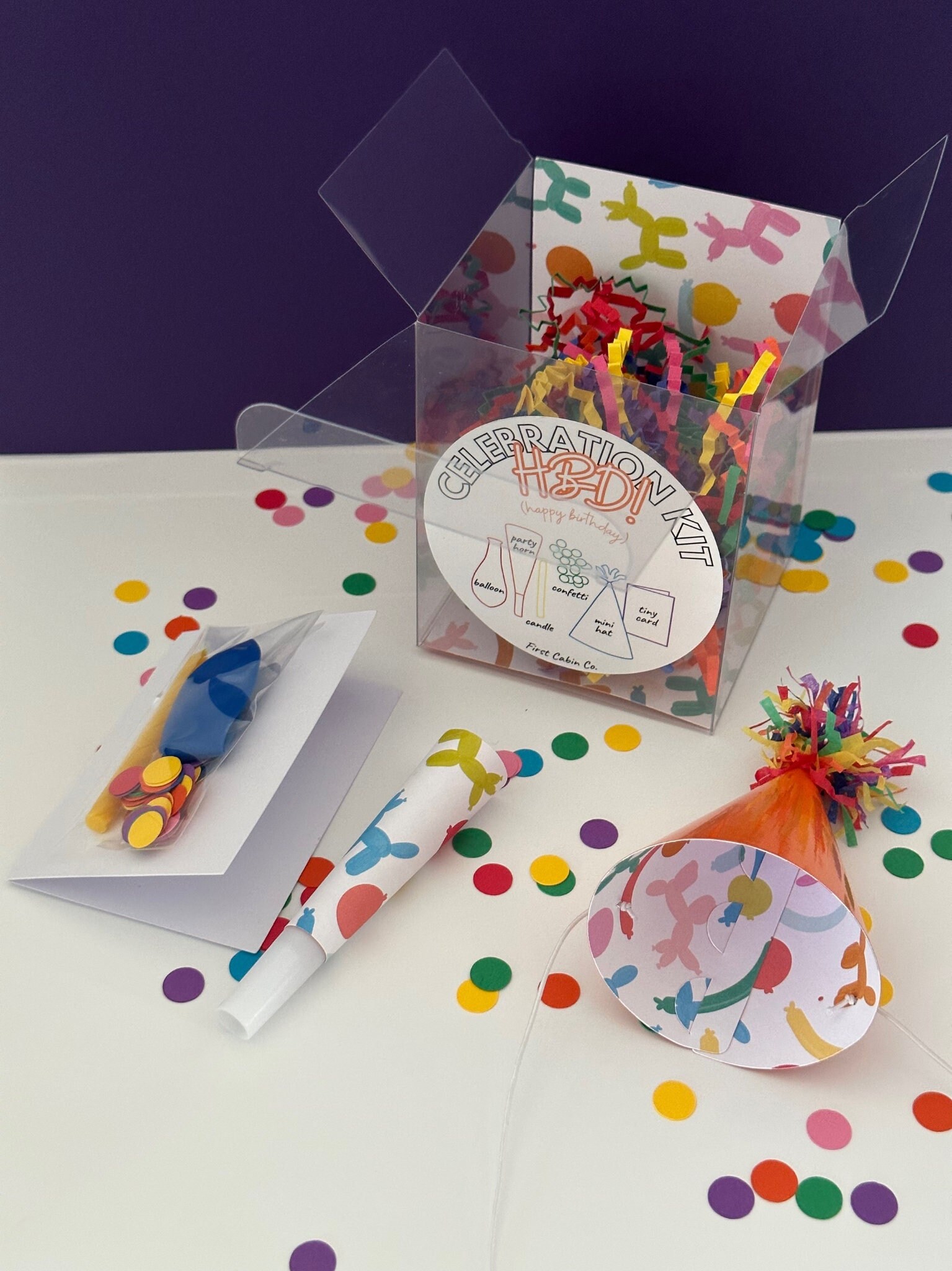 HBD happy Birthday Celebration Kit Birthday in a Box - Etsy