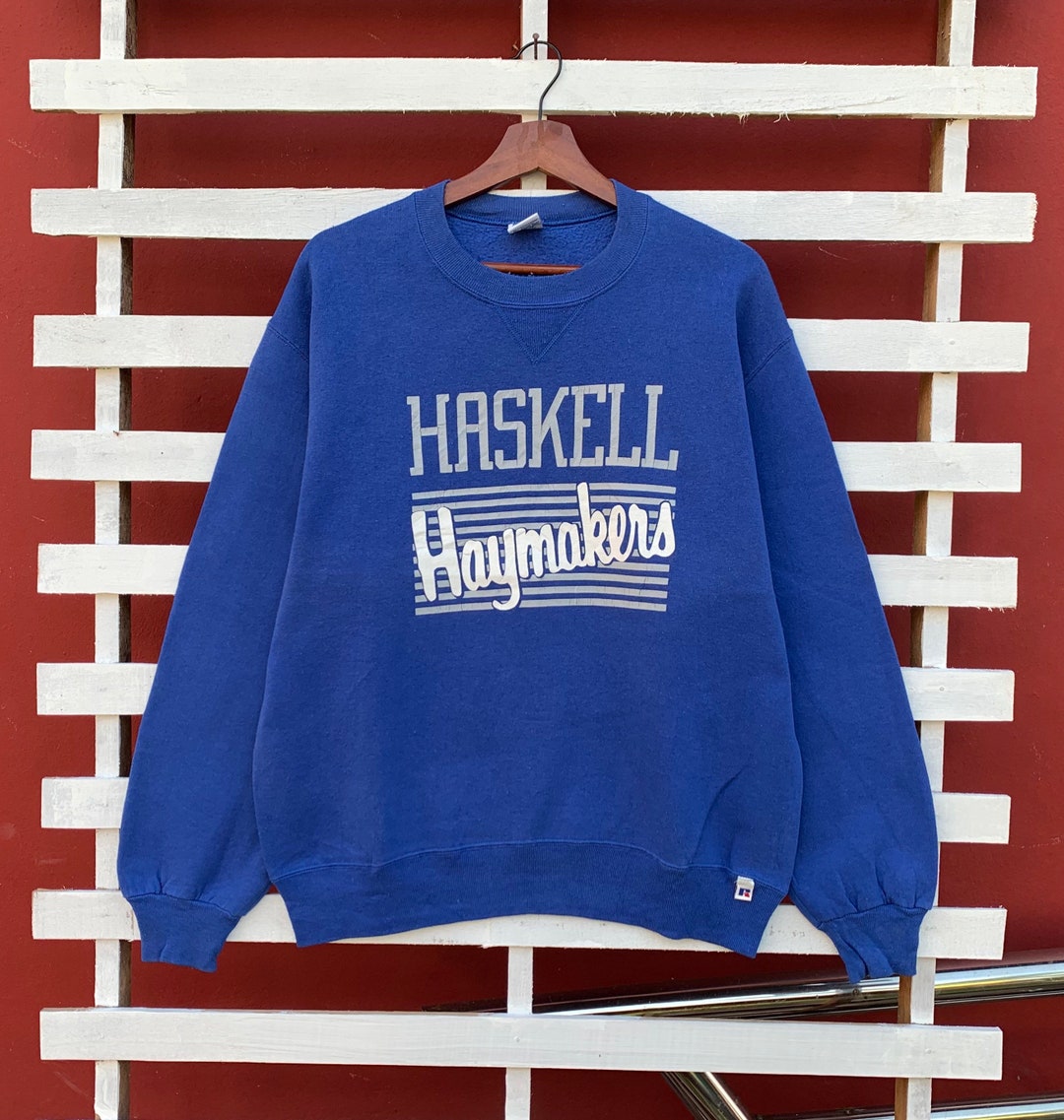 Rare! Vintage 1990s RUSSELL Haskel Haymaker Crewneck Sweatshirt Vintage ...