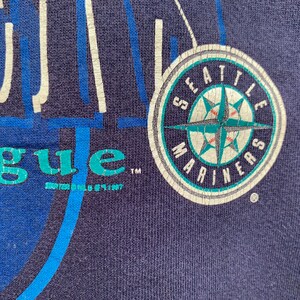Rare! Vintage 1990s Starter Seattle Mariners Crewneck Long Sleeve ...
