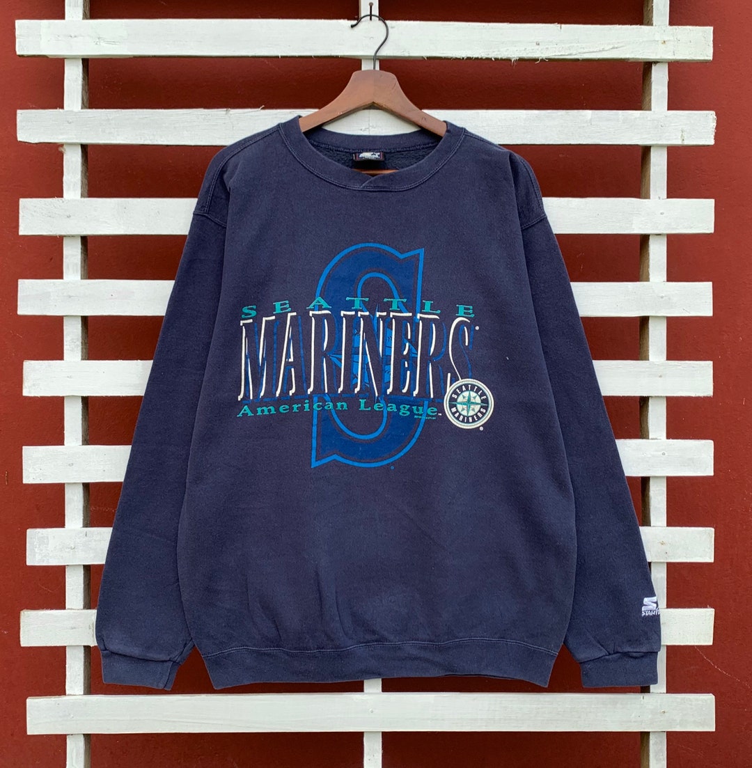 Rare! Vintage 1990s Starter Seattle Mariners Crewneck Long Sleeve ...