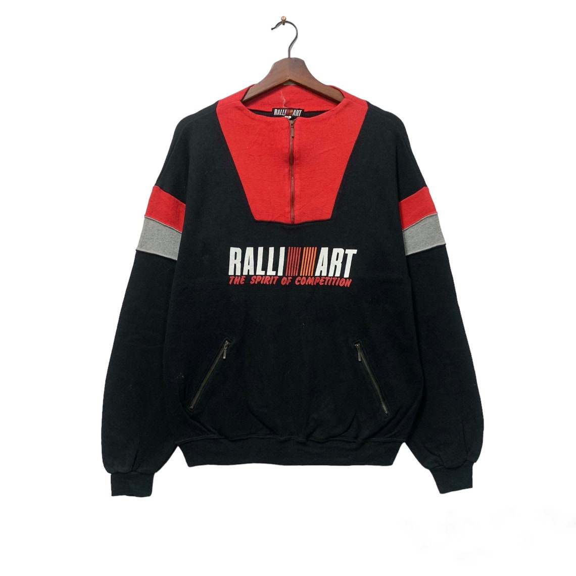 Rare Vintage 1990s Ralliart Mitsubishi Racing Half Zip Long Sleeve ...