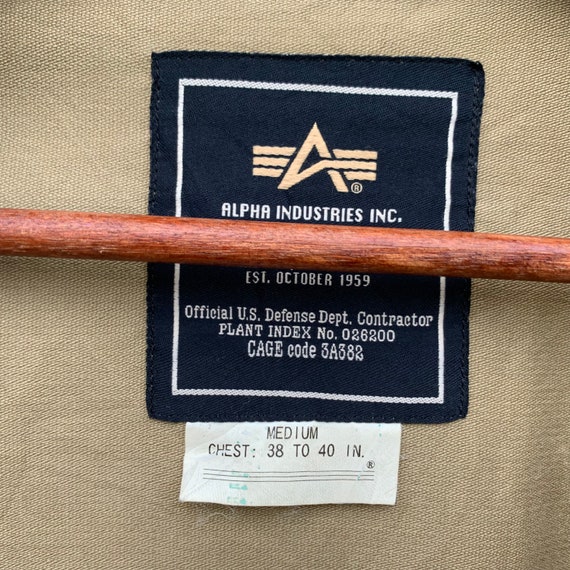 Rare! Vintage Alpha Industries Bomber Military Jacket… - Gem