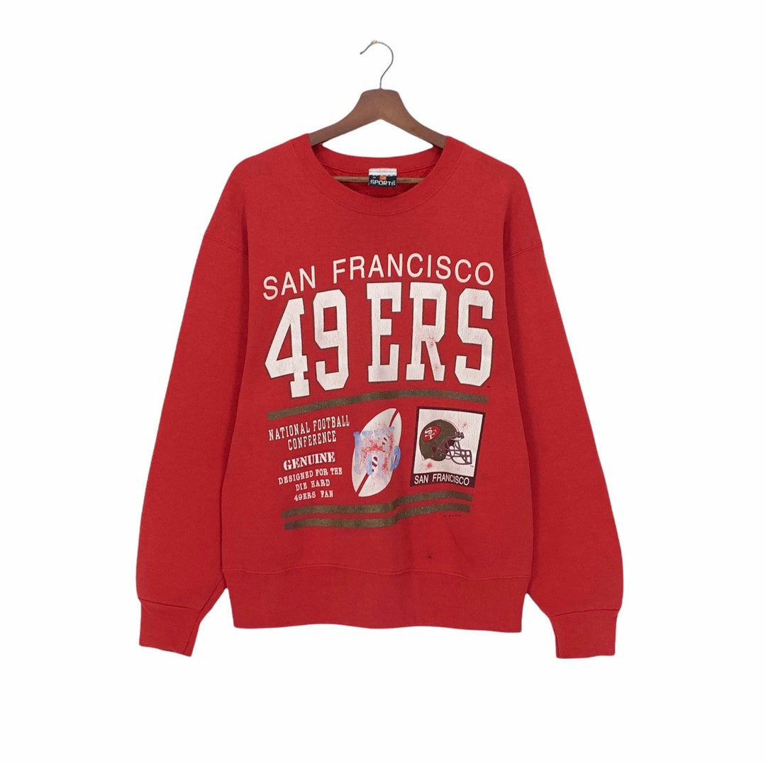 Rare! Vintage 1990s SIGNAL San Francisco 49ers Crewneck Long Sleeve ...