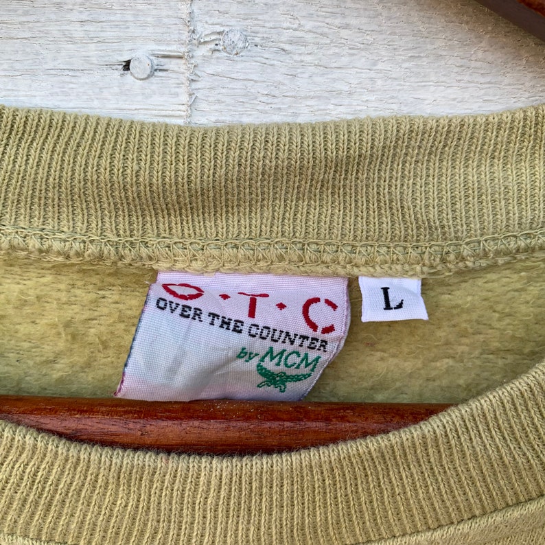 Rare! Vintage 1990s MCM Otc Europe Maps Crewneck Sweatshirt Big Logo ...