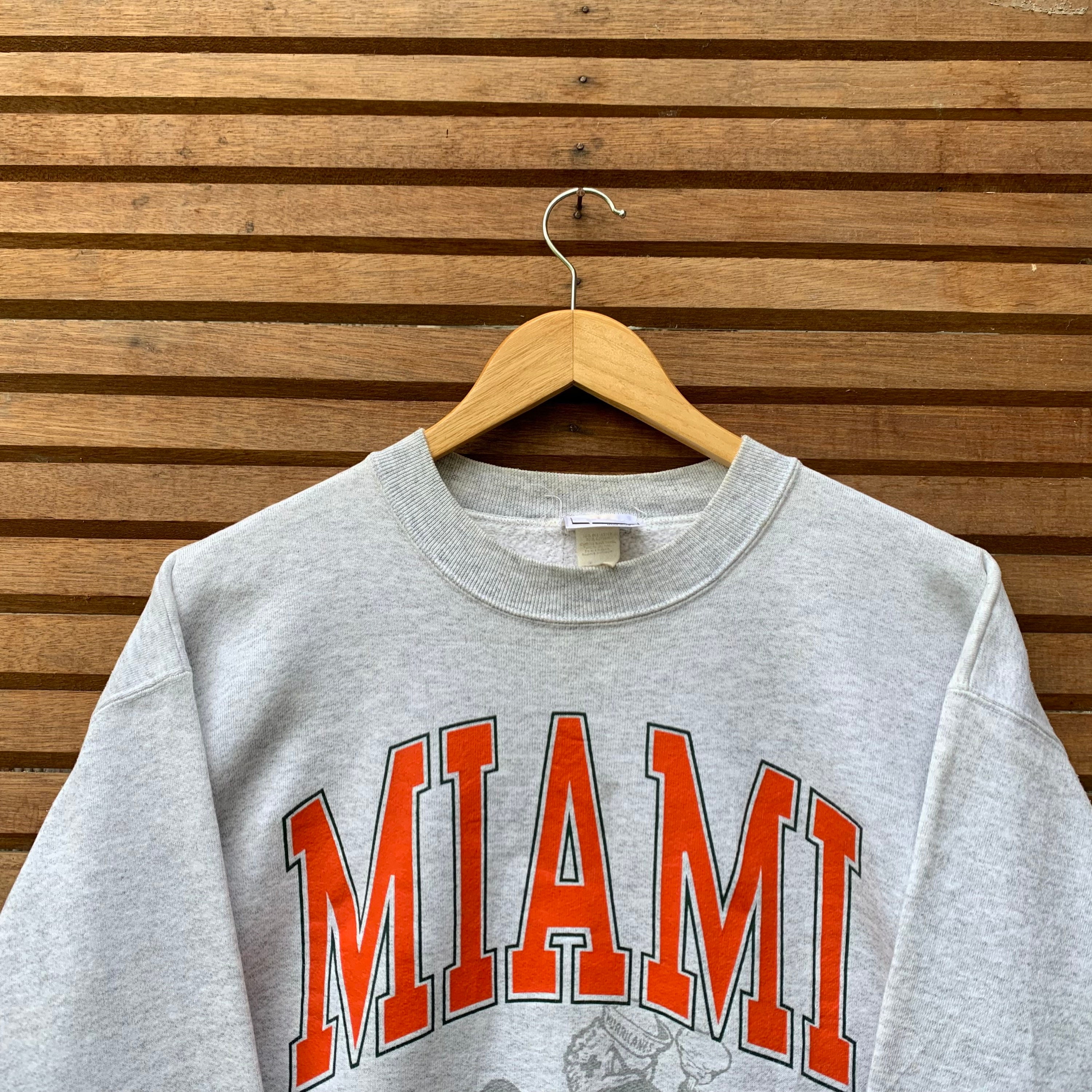 Rare! Vintage 1990s Miami Hurricanes University Crewneck Longsleeve ...