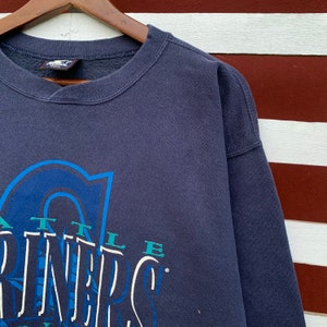 Rare! Vintage 1990s Starter Seattle Mariners Crewneck Long Sleeve ...