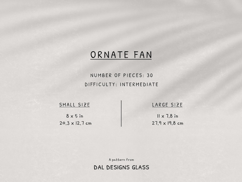Ornate Fan – Stained Glass Pattern PDF - Etsy