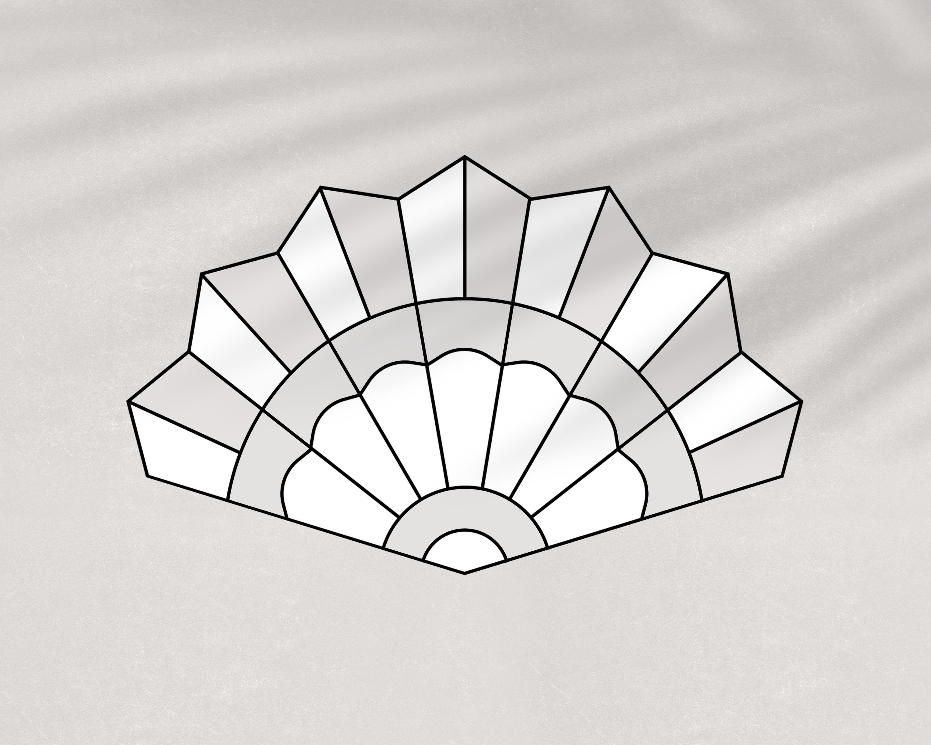 Ornate Fan – Stained Glass Pattern PDF - Etsy